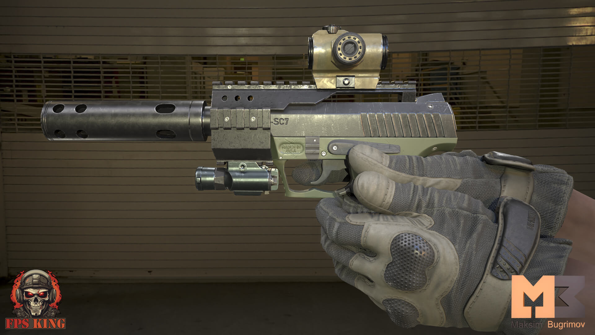 FPS Animations (Single Pistol) - 3D Model by Maksim_Bugrimov