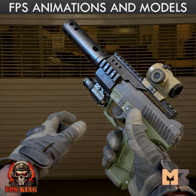 FPS Animations (Single Pistol) - 3D Model by Maksim_Bugrimov