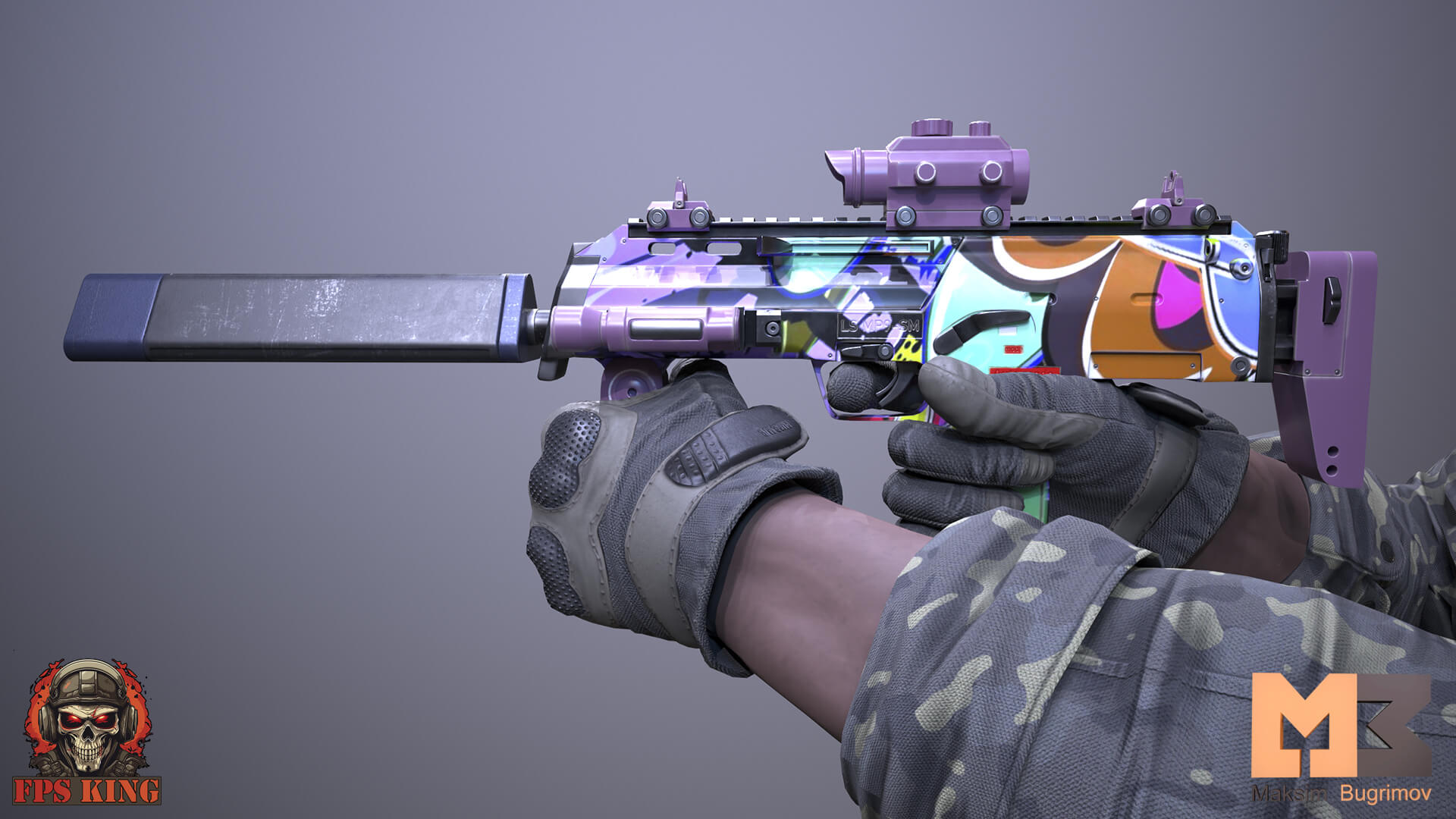 FPS Automatic Gun Animations - 3D Model by Maksim_Bugrimov