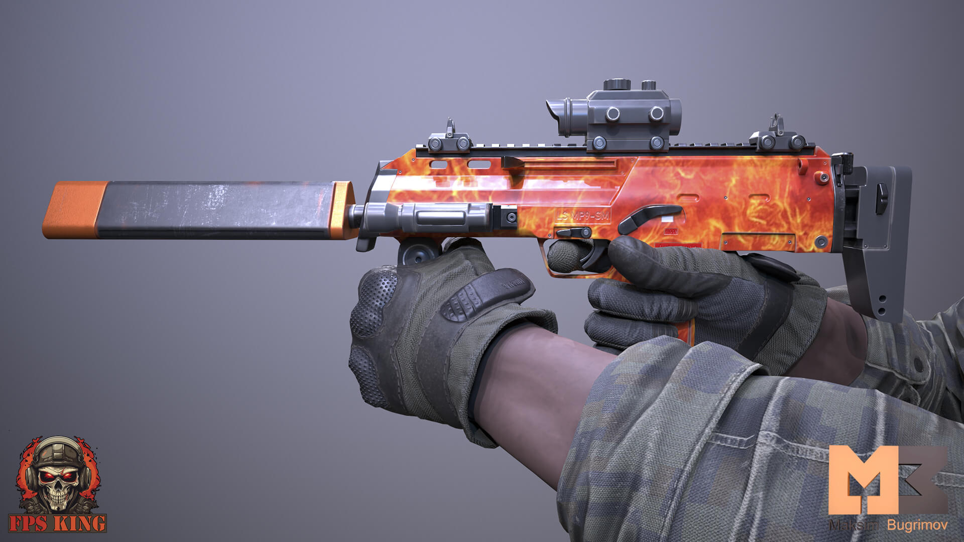 FPS Automatic Gun Animations - 3D Model by Maksim_Bugrimov