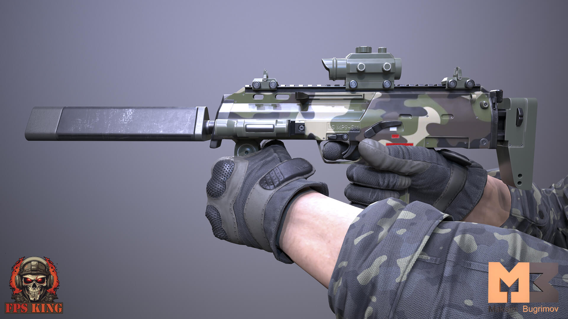 FPS Automatic Gun Animations - 3D Model by Maksim_Bugrimov