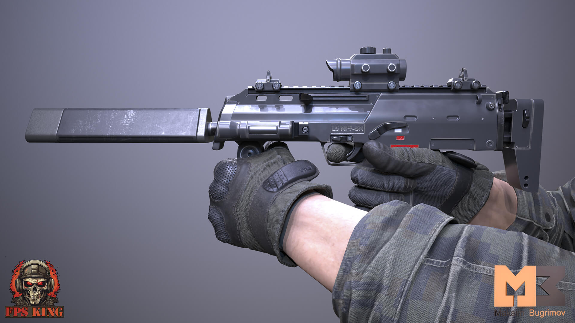 FPS Automatic Gun Animations - 3D Model by Maksim_Bugrimov