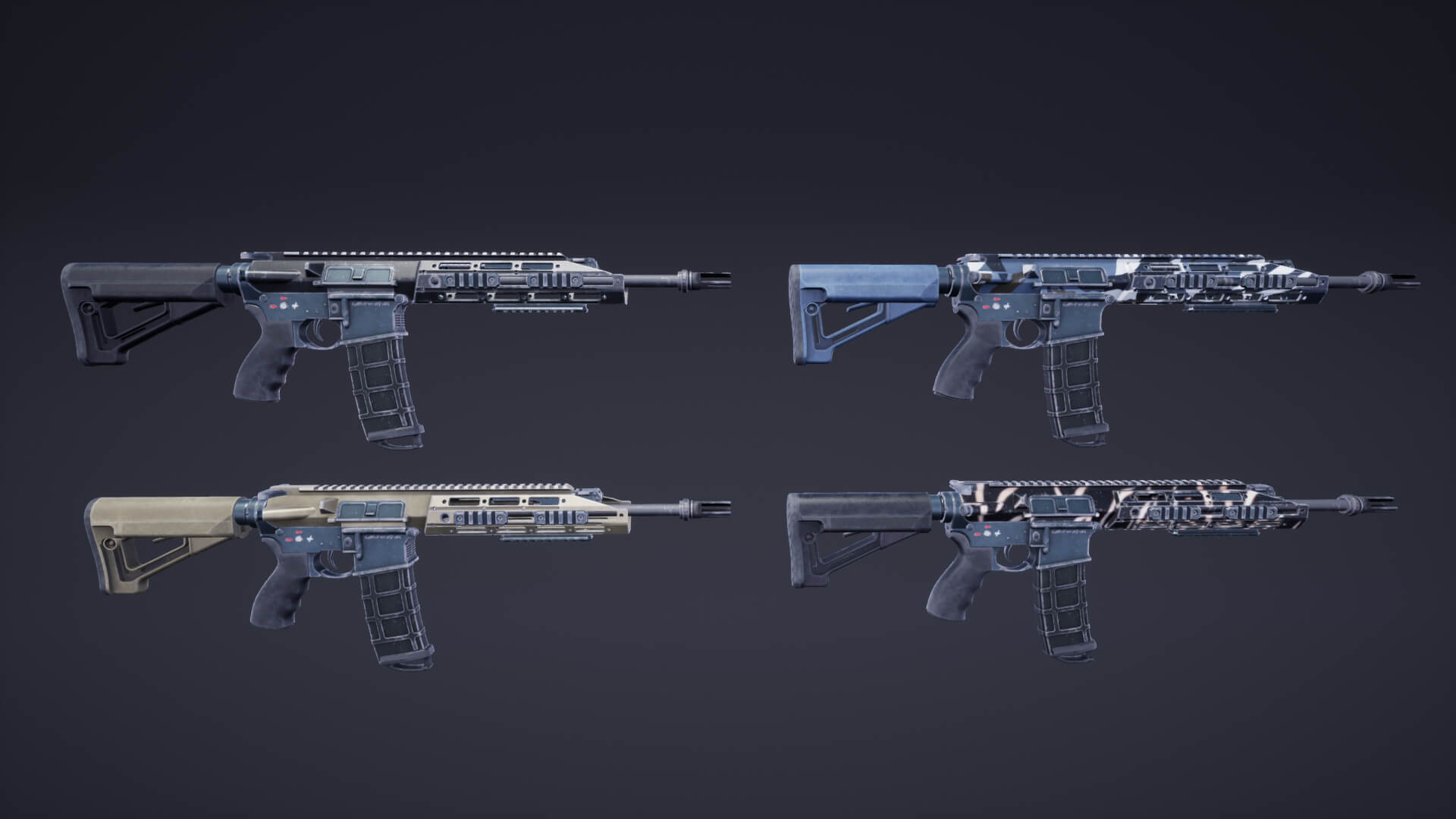 FPS Automatic Rifle 01 Animations - 3D Model by Maksim_Bugrimov