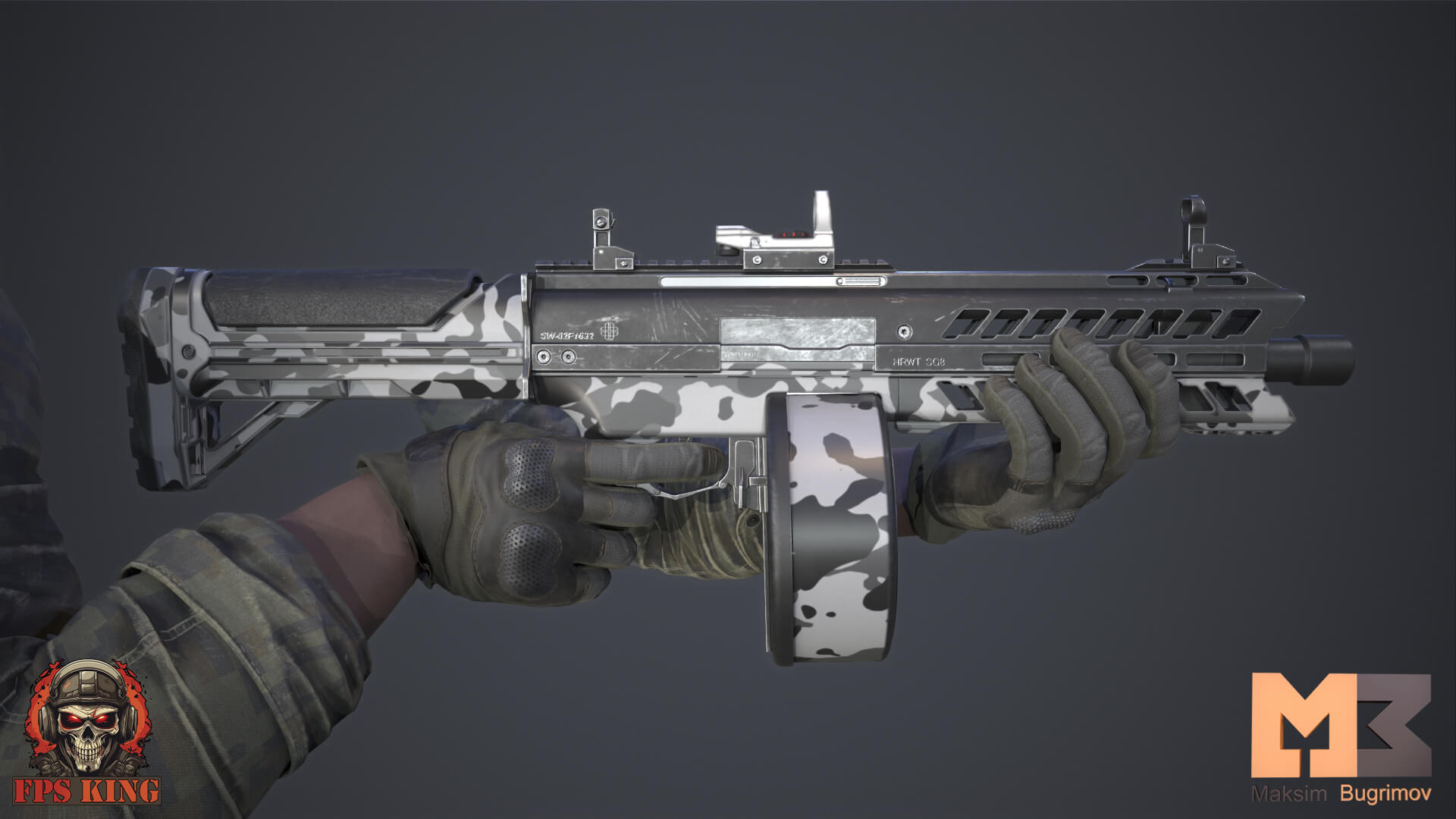 FPS Automatic Shotgun Animations - 3D Model by Maksim_Bugrimov