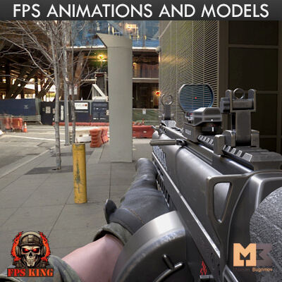 FPS Automatic Shotgun Animations - 3D Model by Maksim_Bugrimov
