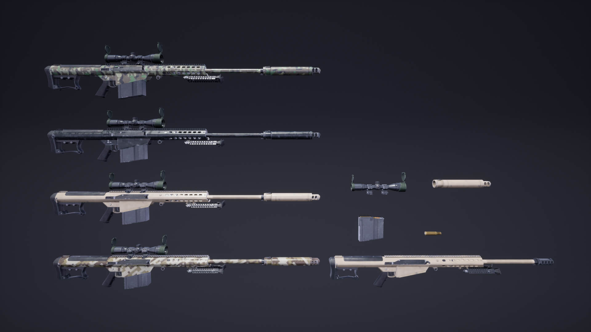 FPS Sniper Rifle - 3D Model by Maksim_Bugrimov