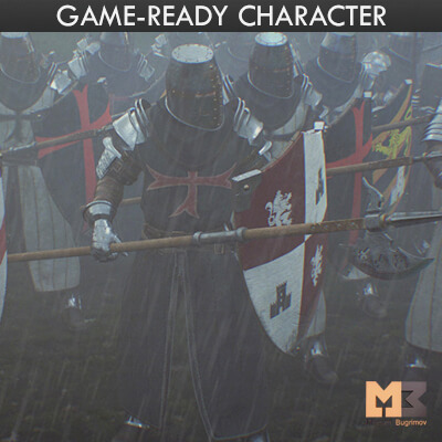 Knight 01 (Templar) - 3D Model by Maksim_Bugrimov