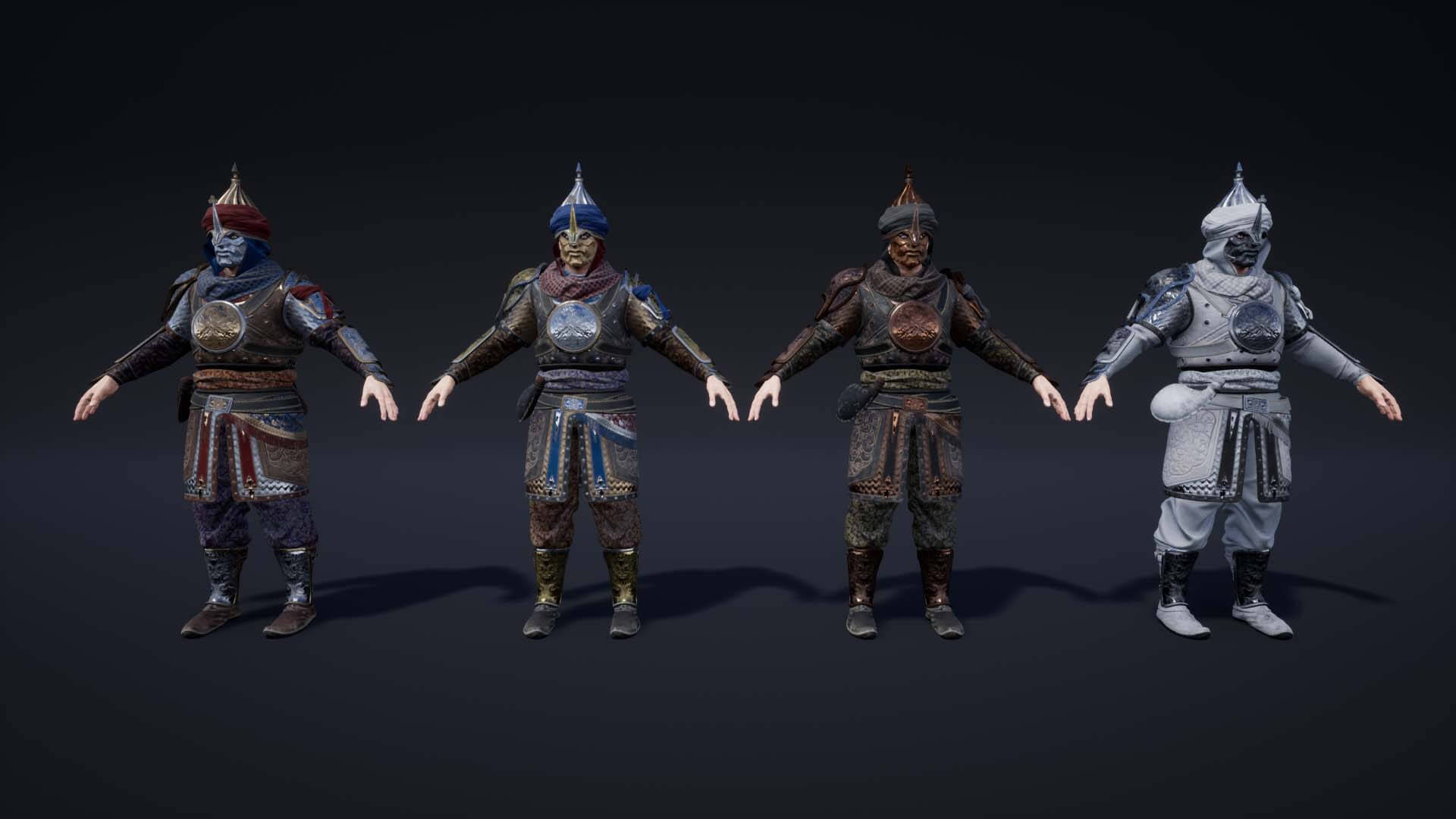 Knights (Pack) - 3D Model by Maksim_Bugrimov