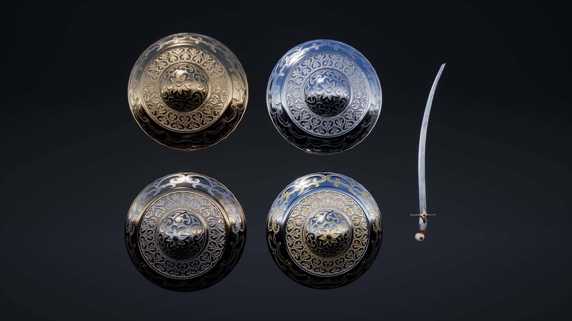 Knights (Pack) - 3D Model by Maksim_Bugrimov