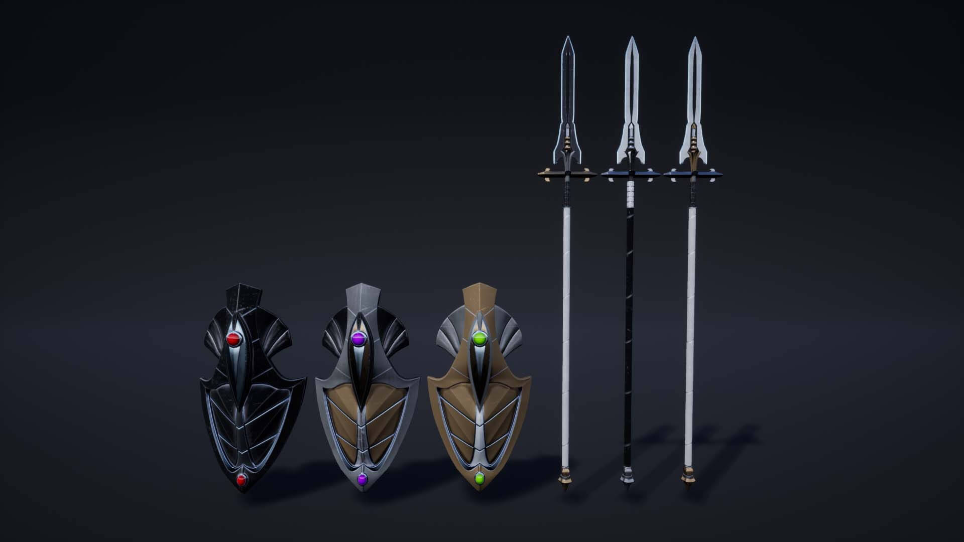 Knights (Pack) - 3D Model by Maksim_Bugrimov