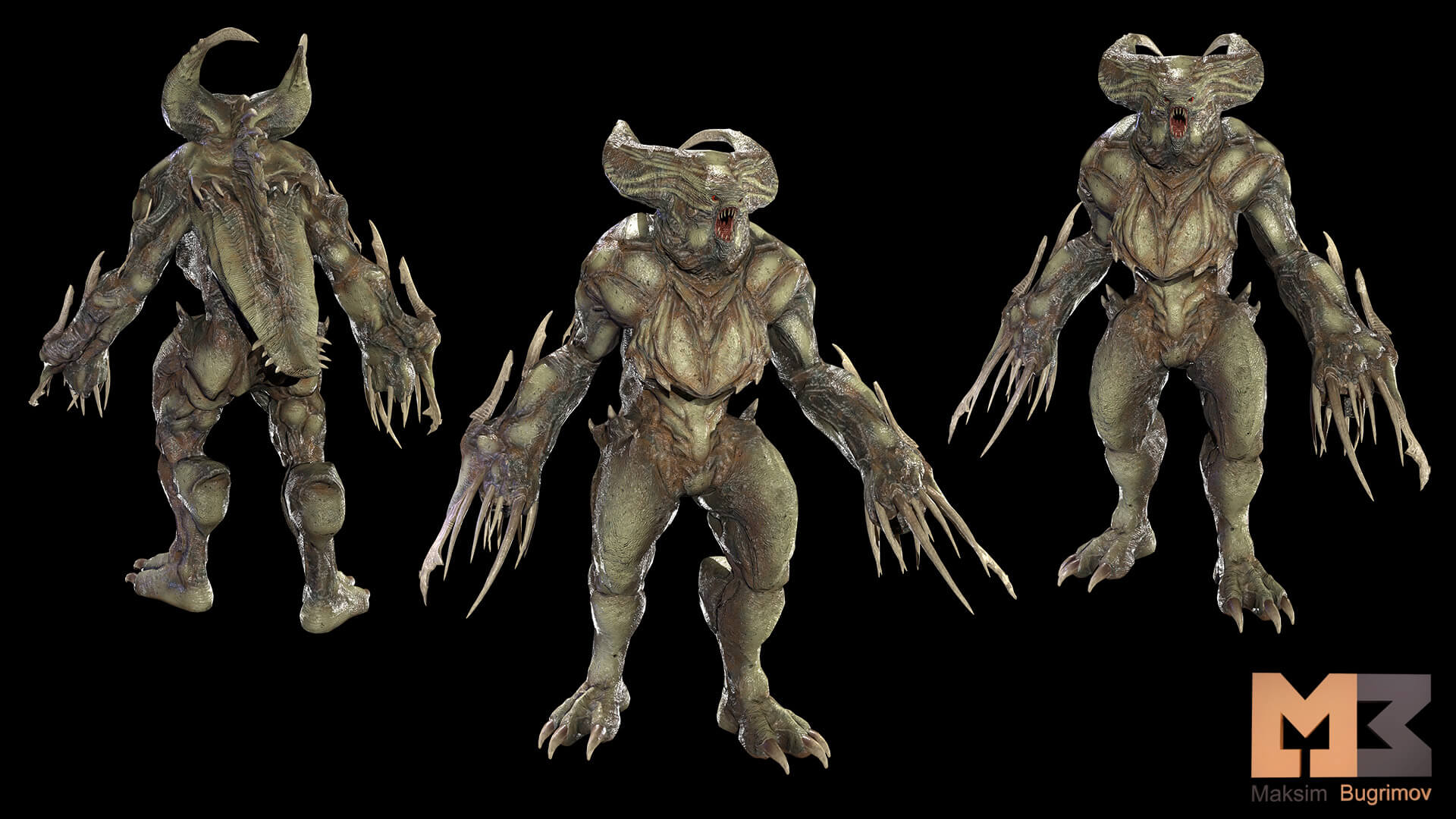 Monster in Capsule - 3D Model by Maksim_Bugrimov