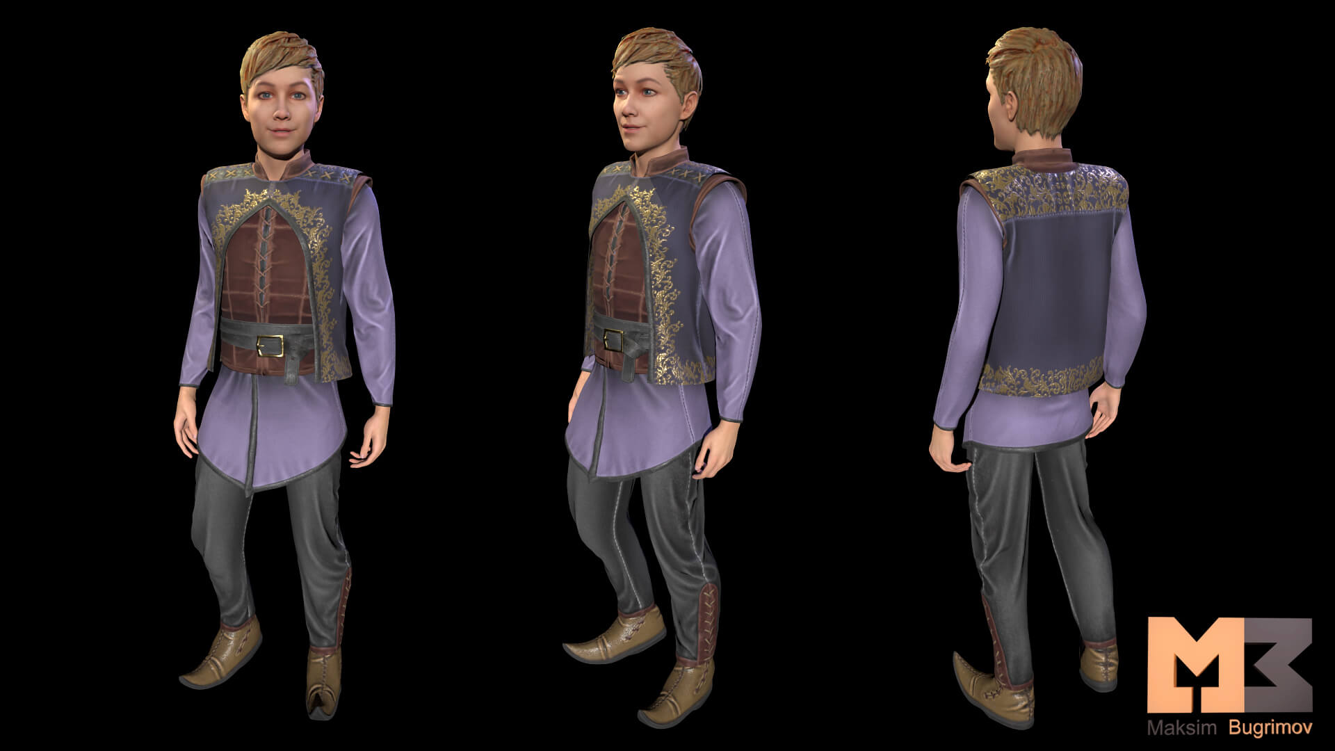 NPC Characters Kids Pack - 3D Model by Maksim_Bugrimov