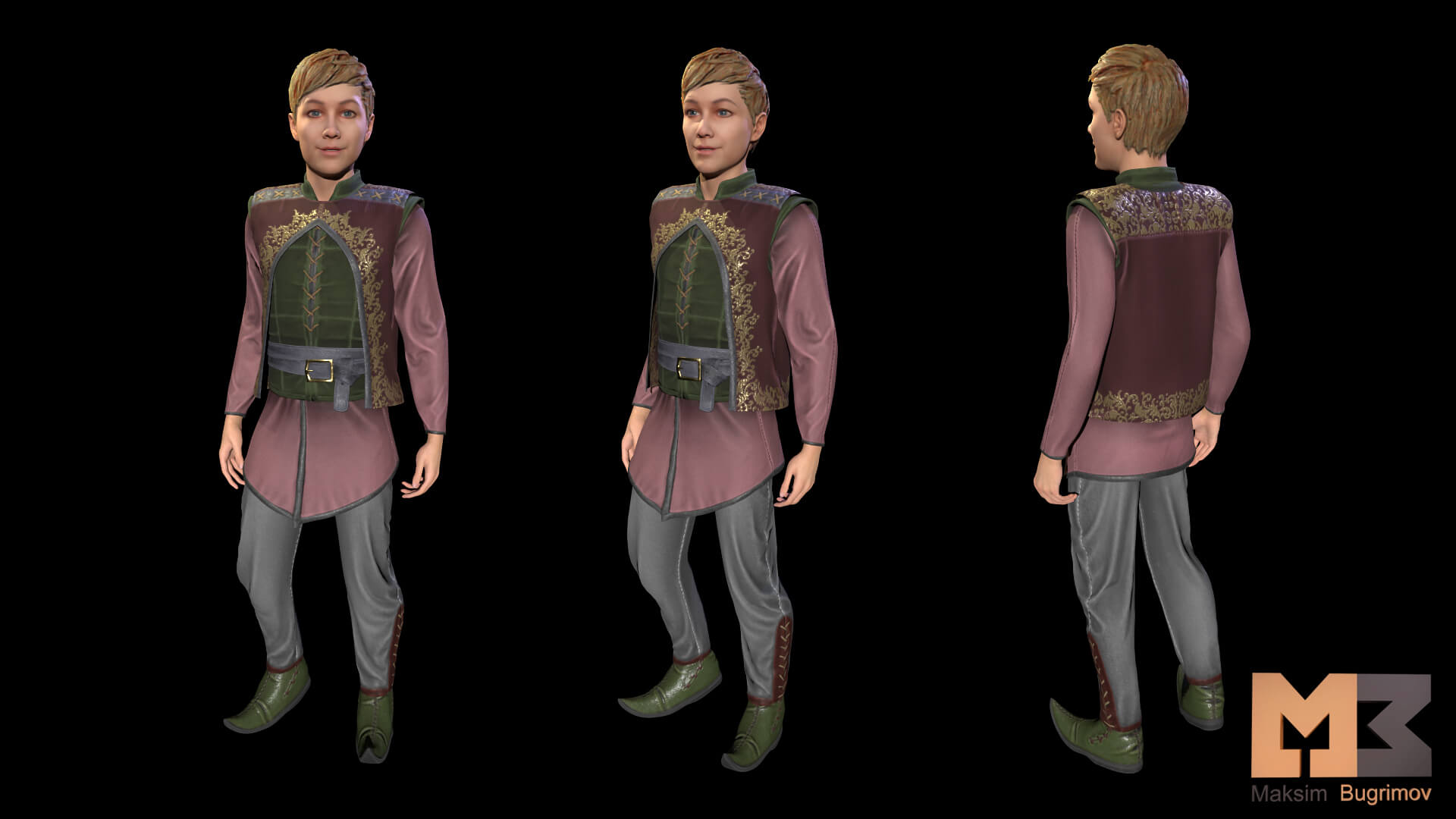 NPC Characters Kids Pack - 3D Model by Maksim_Bugrimov