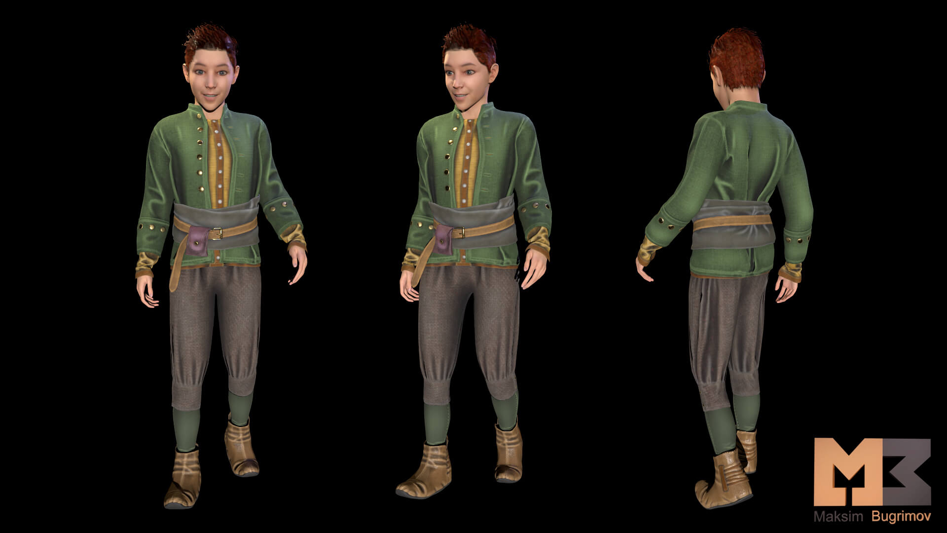 NPC Characters Kids Pack - 3D Model by Maksim_Bugrimov