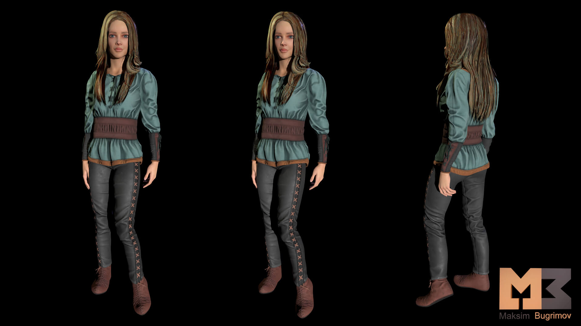 NPC Characters Kids Pack - 3D Model by Maksim_Bugrimov