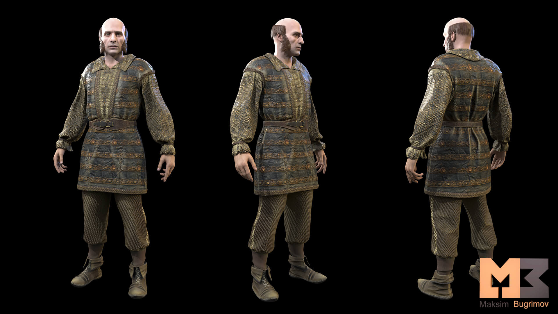 NPC Characters Male Pack - 3D Model by Maksim_Bugrimov