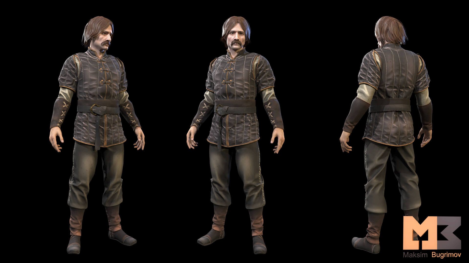 NPC Characters Male Pack - 3D Model by Maksim_Bugrimov