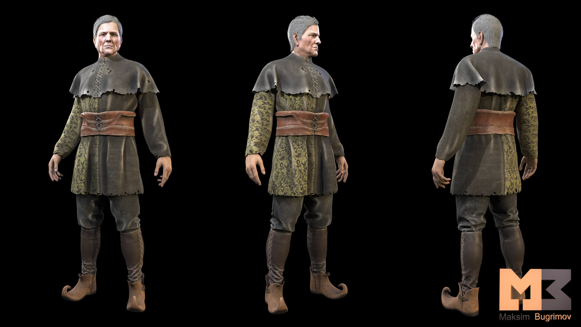 NPC Characters Male Pack - 3D Model by Maksim_Bugrimov