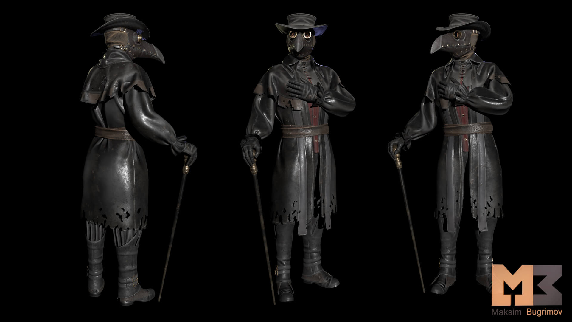Npc Doctor Plague - 3D Model by Maksim_Bugrimov