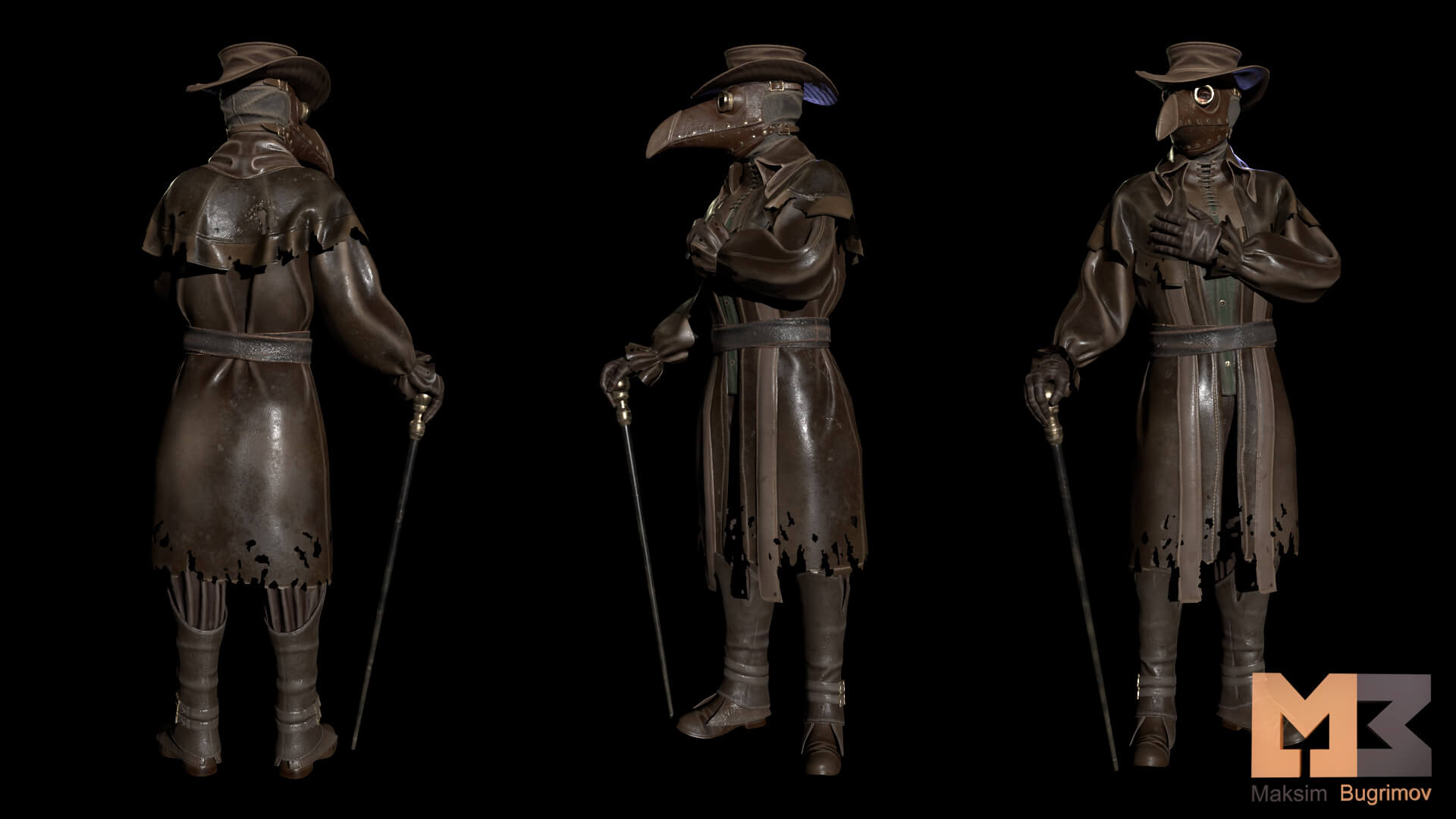 Npc Doctor Plague - 3D Model by Maksim_Bugrimov