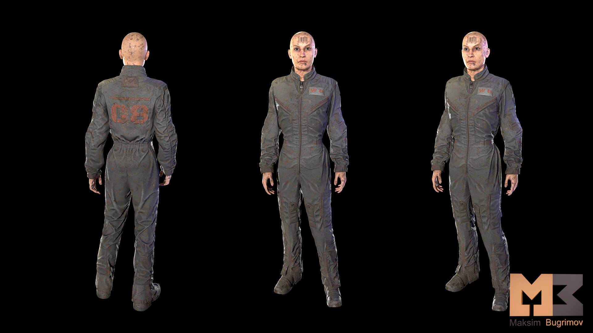 NPC Dystopia Characters - 3D Model by Maksim_Bugrimov