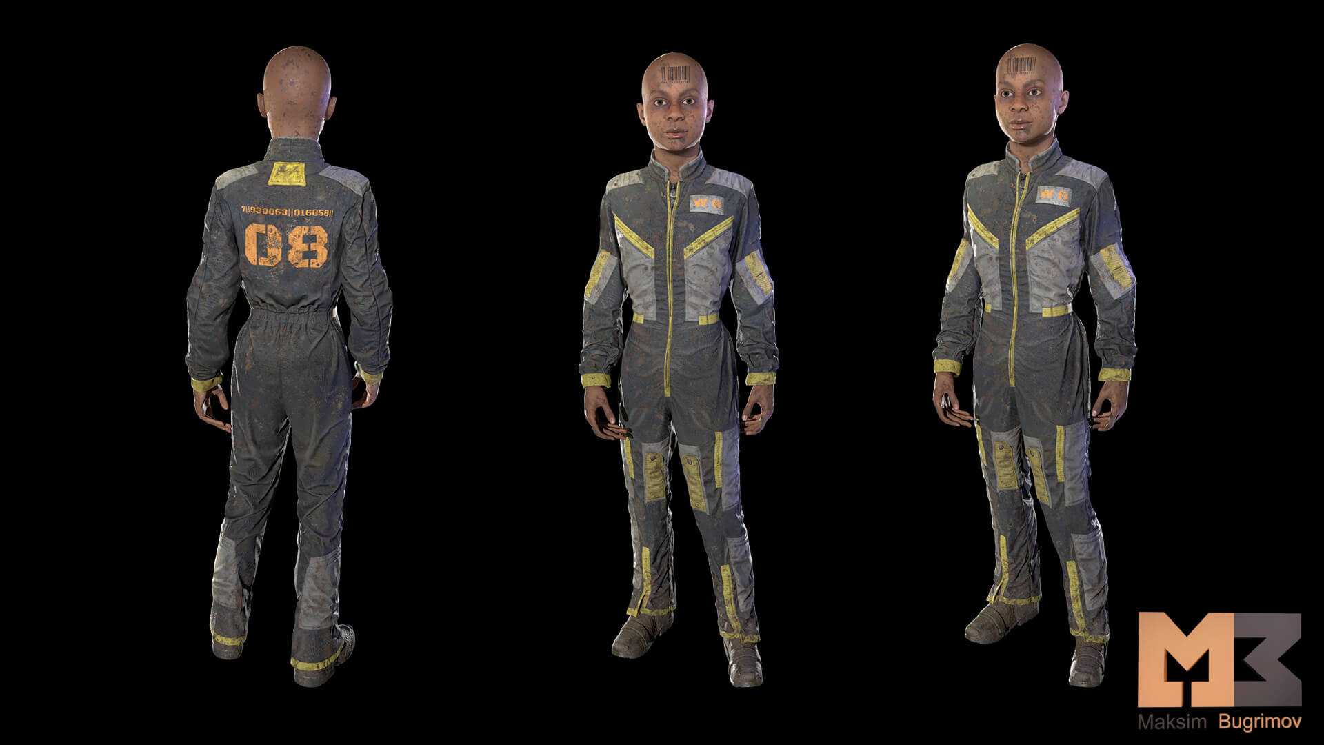 NPC Dystopia Characters - 3D Model by Maksim_Bugrimov