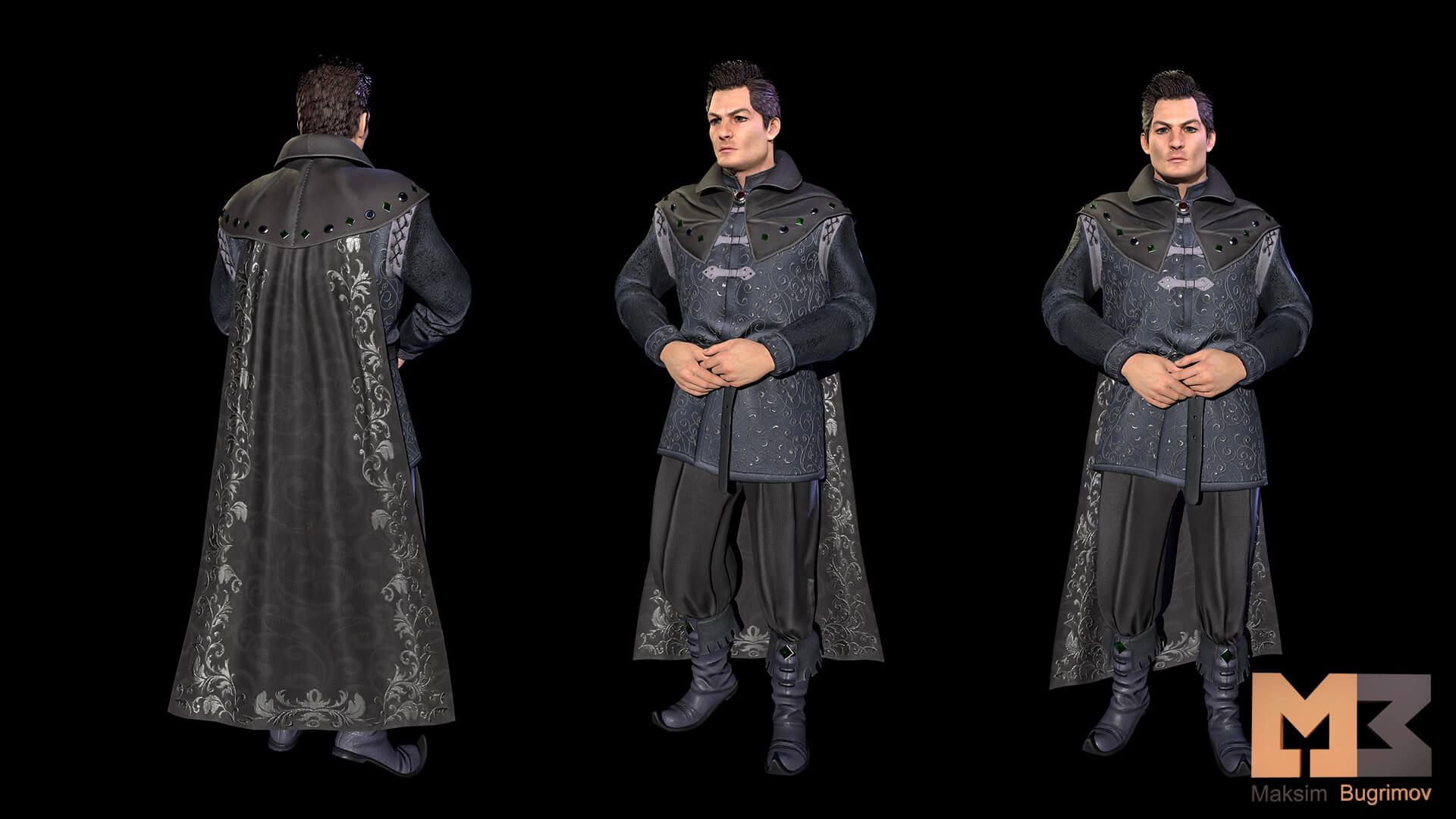 NPC Character King - 3D Model by Maksim_Bugrimov