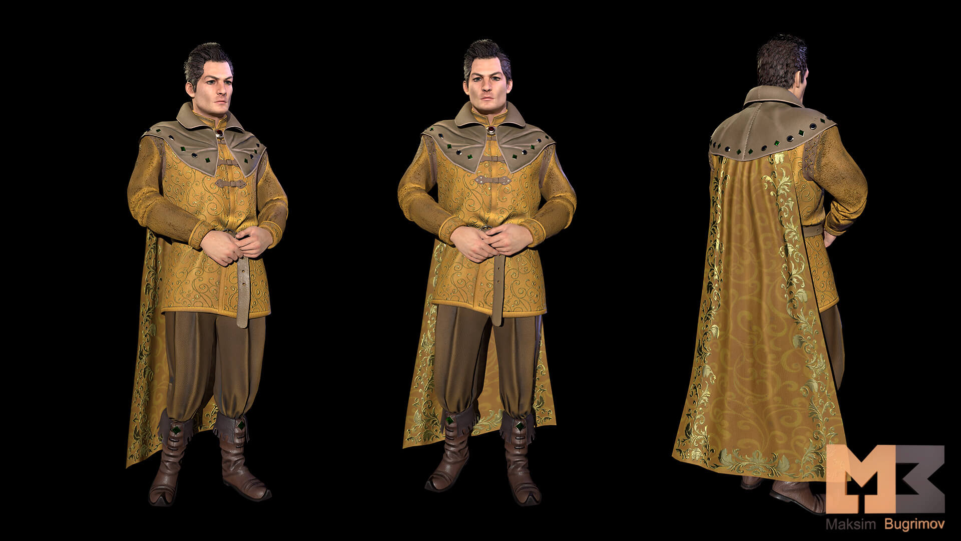 NPC Character King - 3D Model by Maksim_Bugrimov