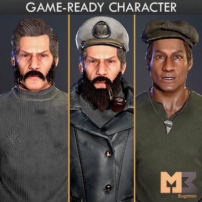 Npc Sailor (Adventure) - 3D Model by Maksim_Bugrimov