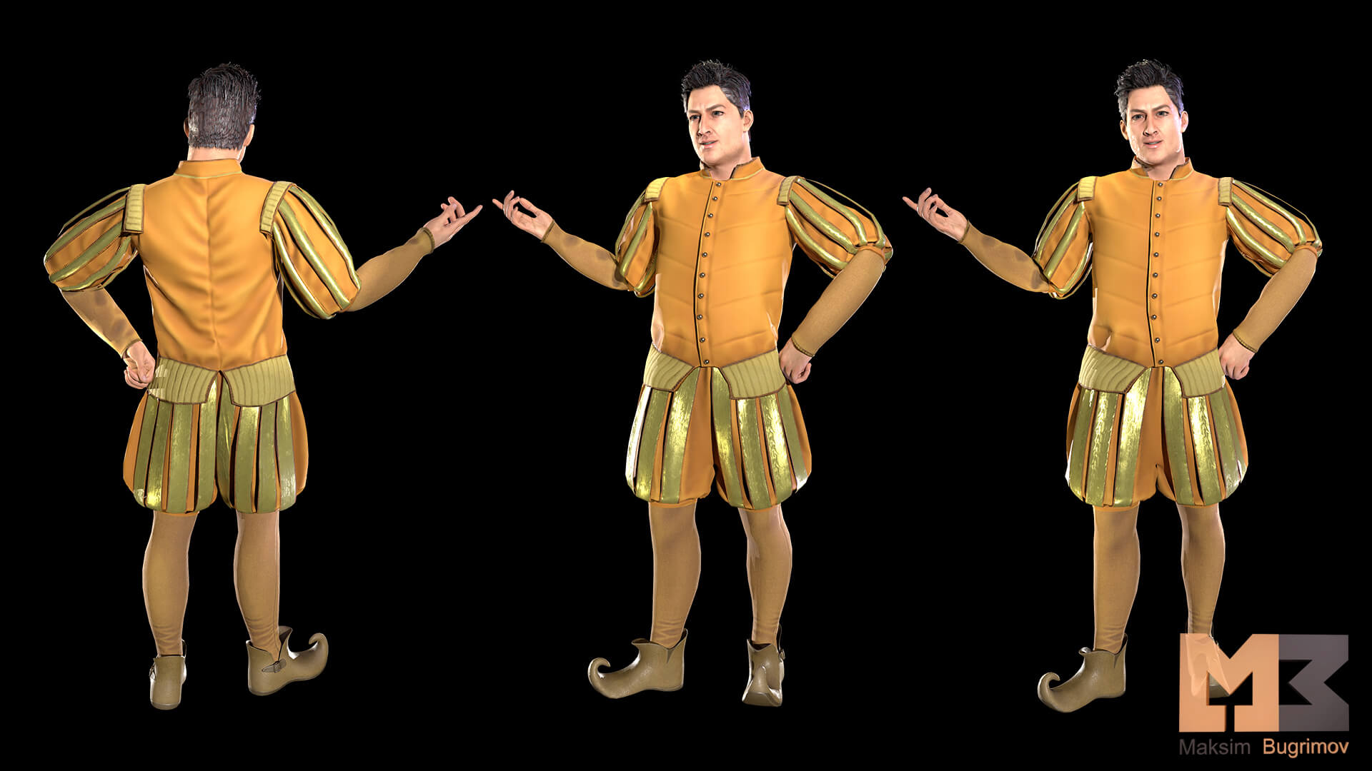 NPC Servant Character - 3D Model by Maksim_Bugrimov