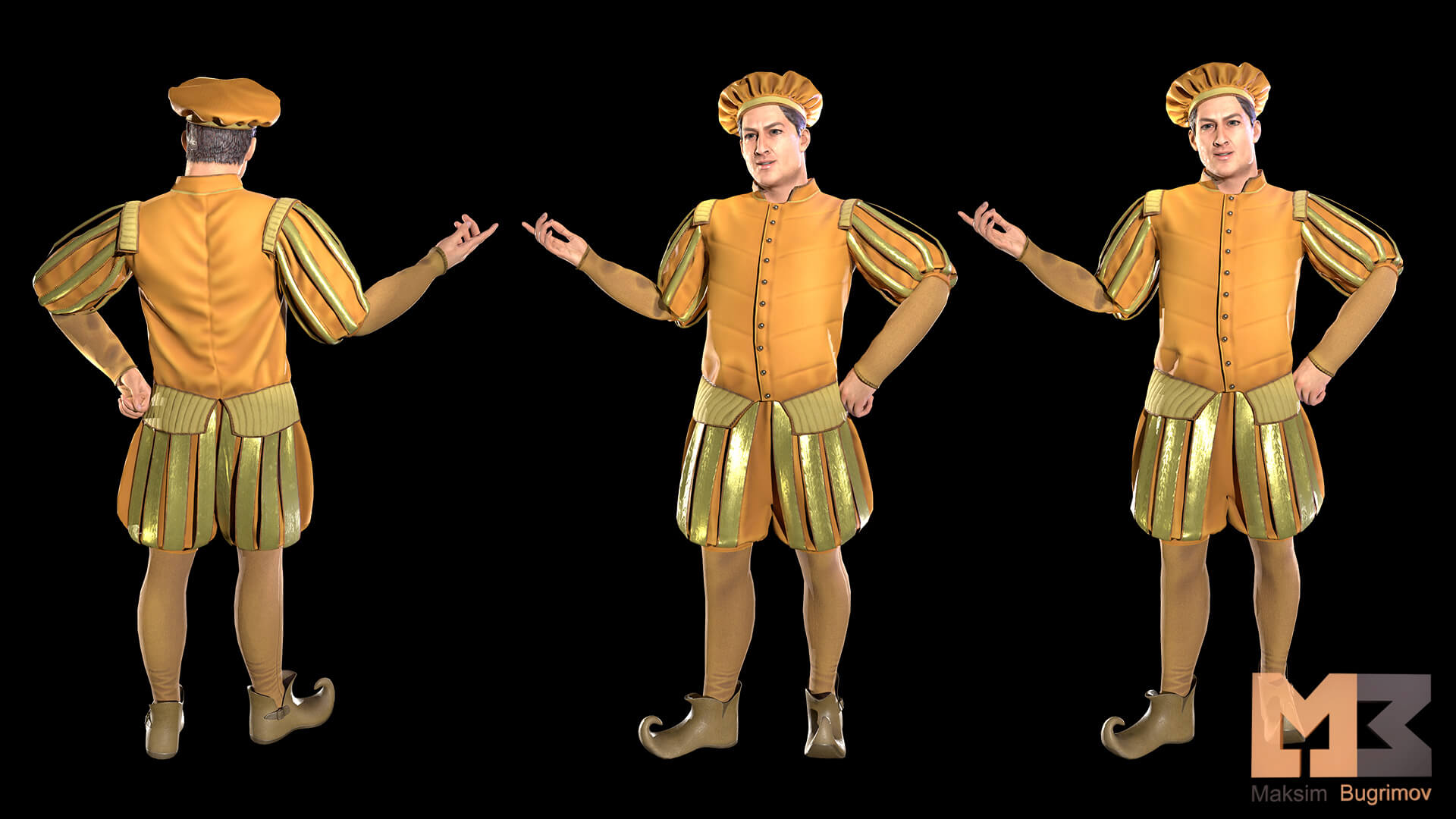 NPC Servant Character - 3D Model by Maksim_Bugrimov