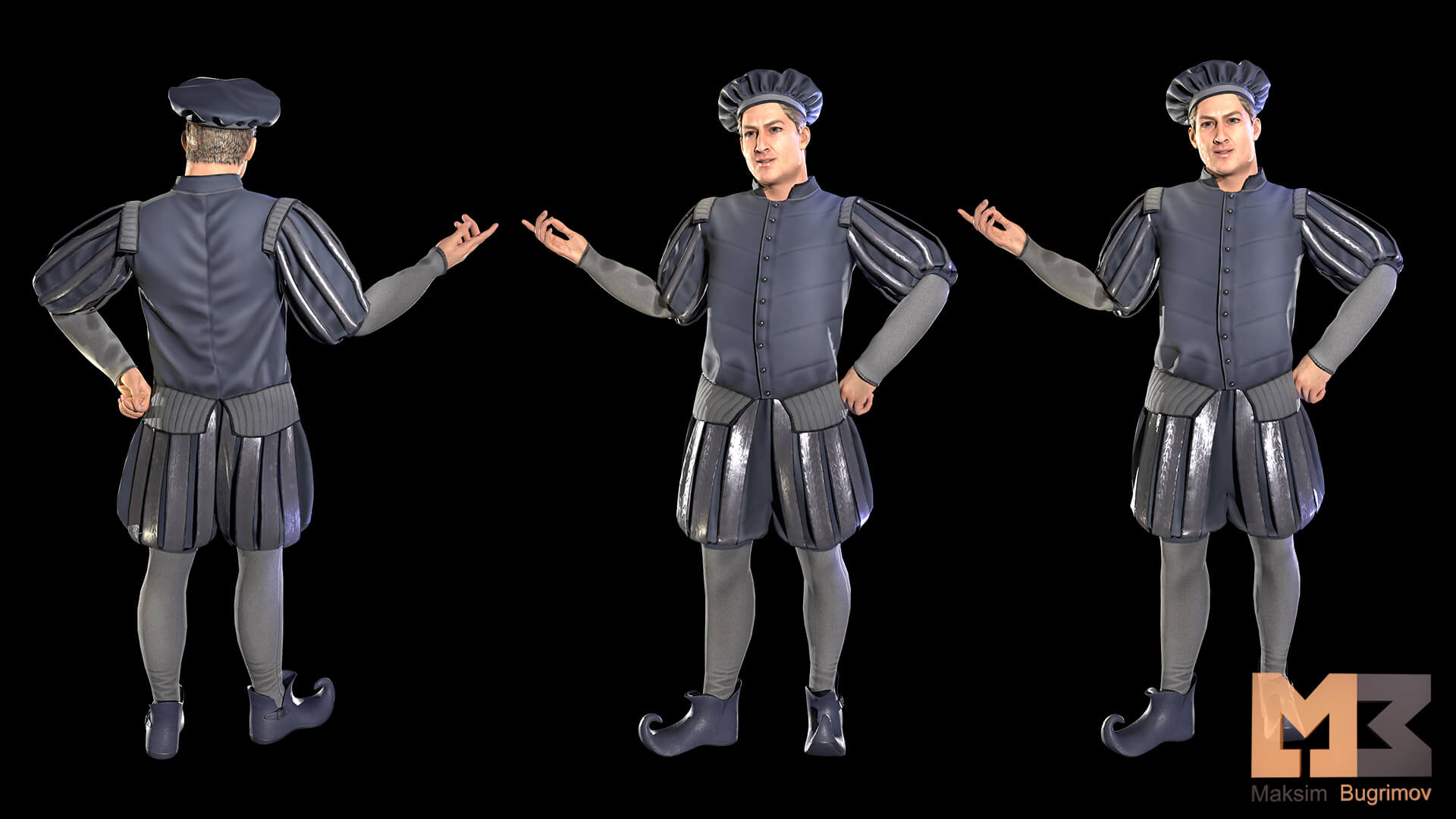 NPC Servant Character - 3D Model by Maksim_Bugrimov