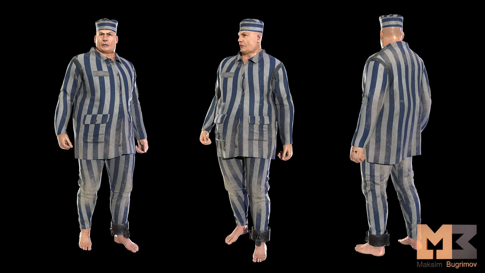 Old Gangster - 3D Model by Maksim_Bugrimov