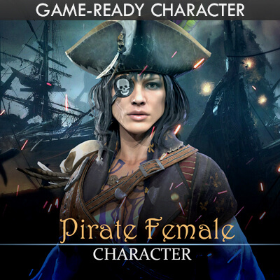 Pirate Female - 3D Model by Maksim_Bugrimov