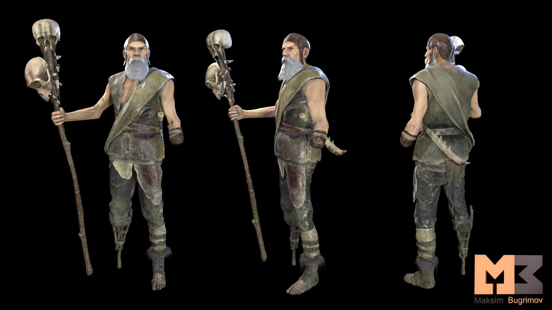 Primitive Character 03 - 3D Model by Maksim_Bugrimov