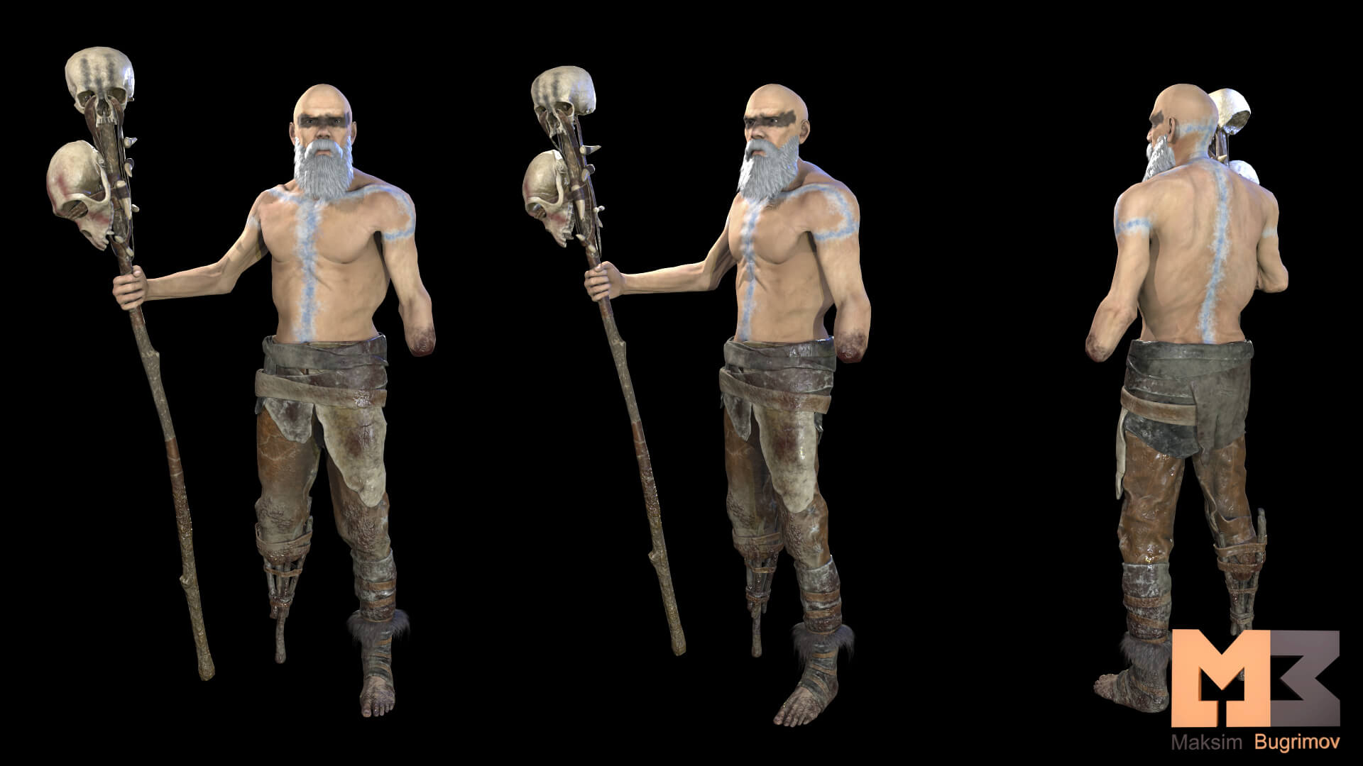 Primitive Character 03 - 3D Model by Maksim_Bugrimov