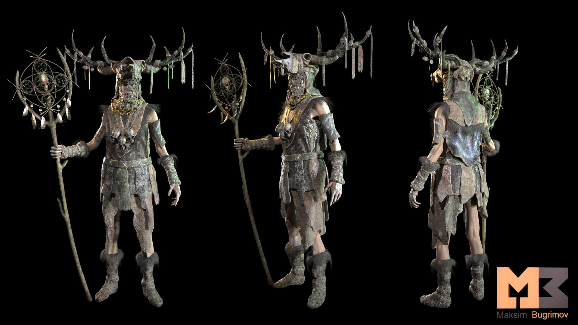 Primitive Character 04 - Free 3D Model by Maksim_Bugrimov