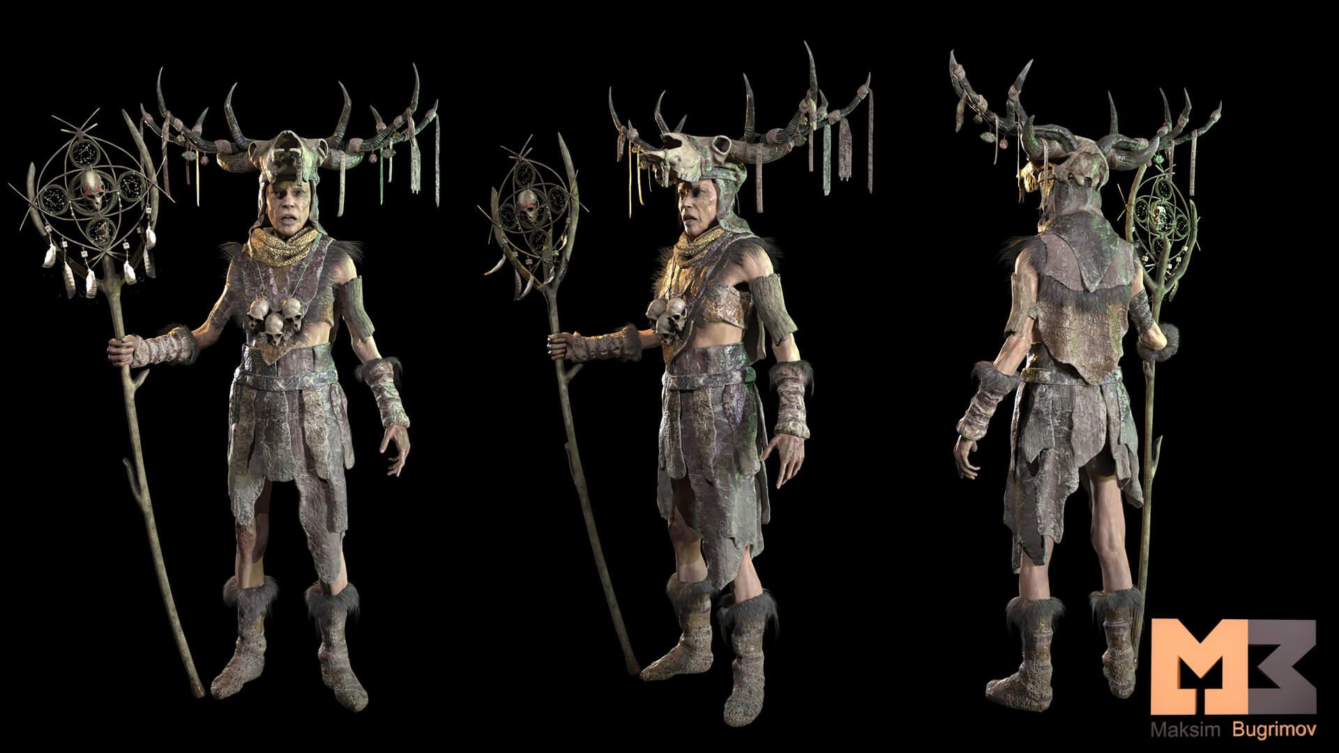 Primitive Character 04 - Free 3D Model by Maksim_Bugrimov