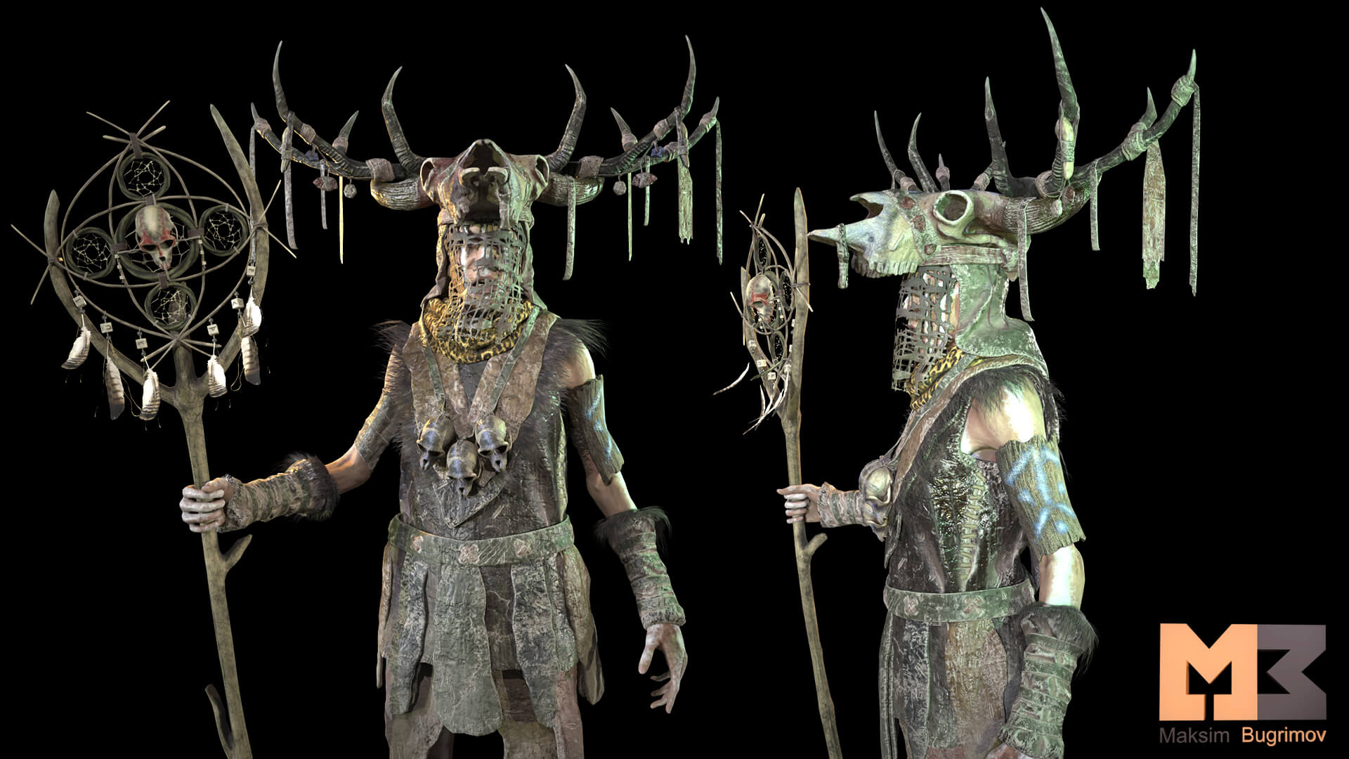 Primitive Character 04 - Free 3D Model by Maksim_Bugrimov