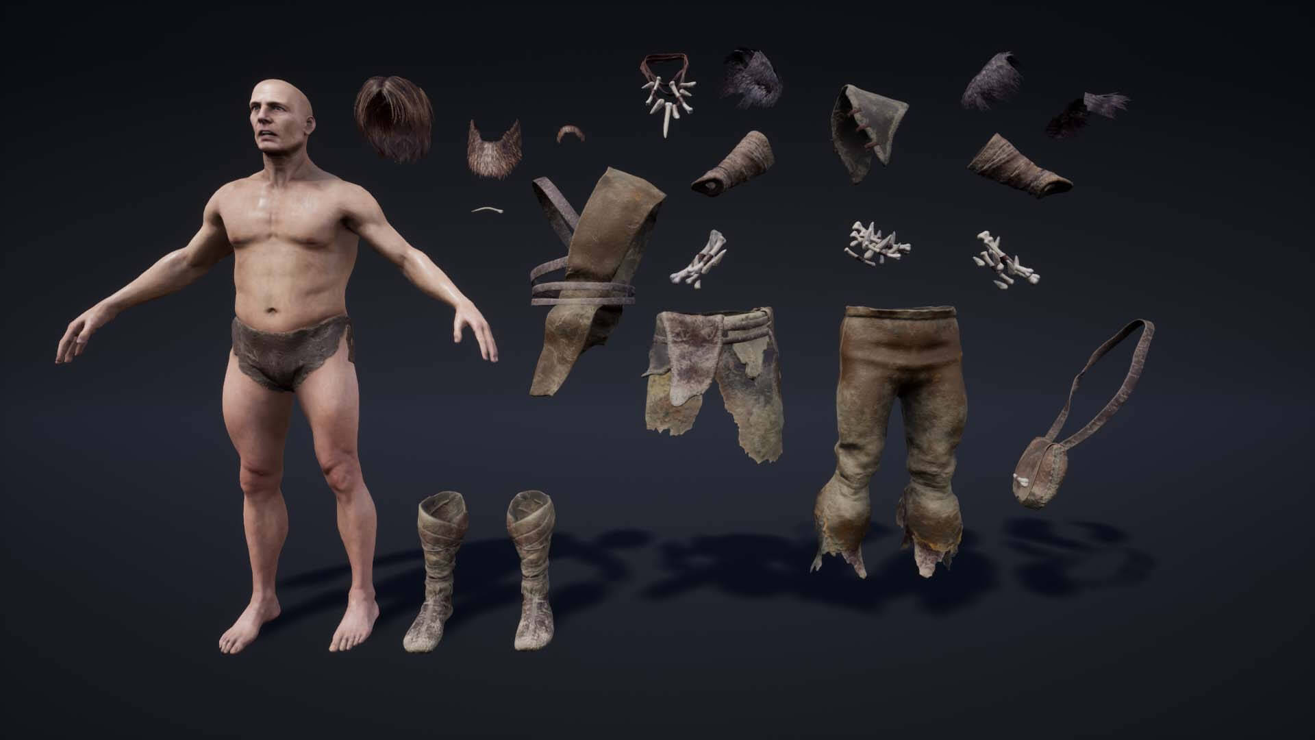 Primitive Characters Pack - 3D Model by Maksim_Bugrimov