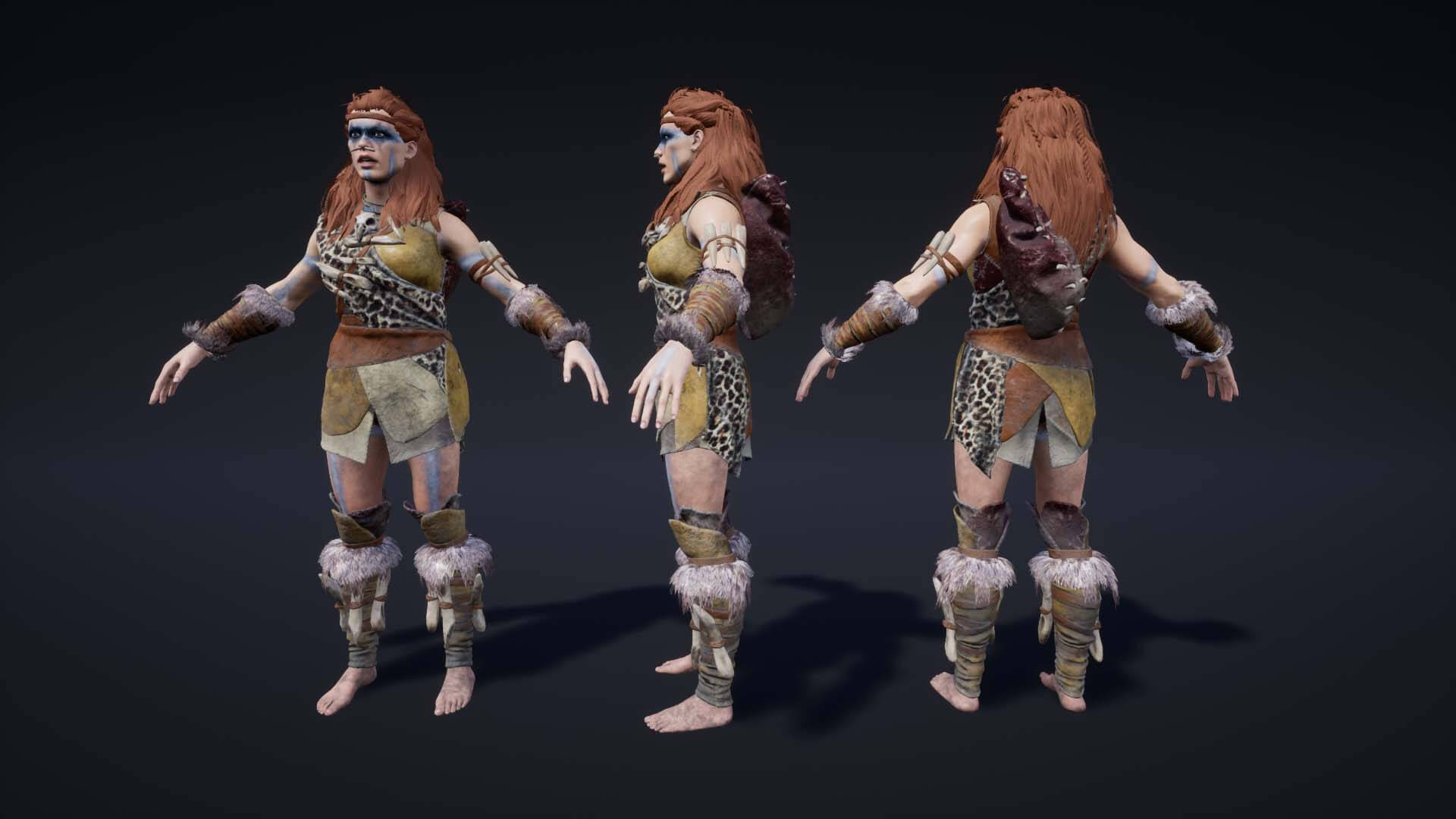 Primitive Characters Pack - 3D Model by Maksim_Bugrimov