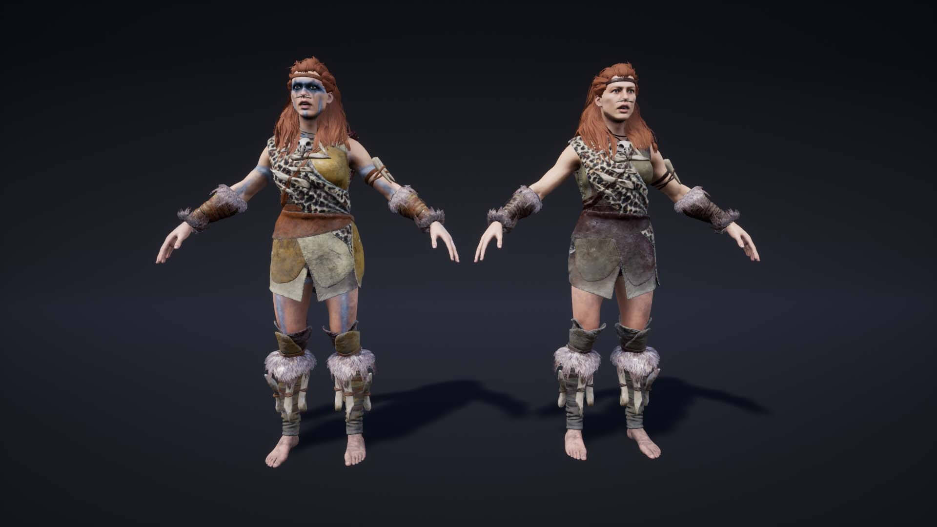 Primitive Characters Pack - 3D Model by Maksim_Bugrimov