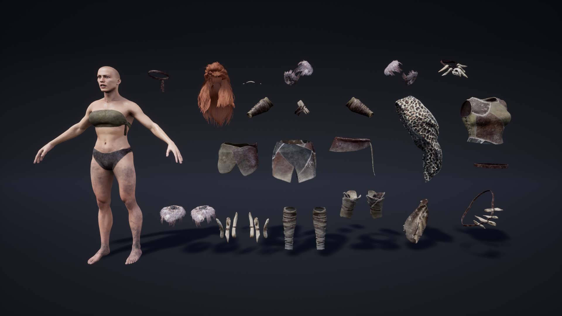 Primitive Characters Pack - 3D Model by Maksim_Bugrimov