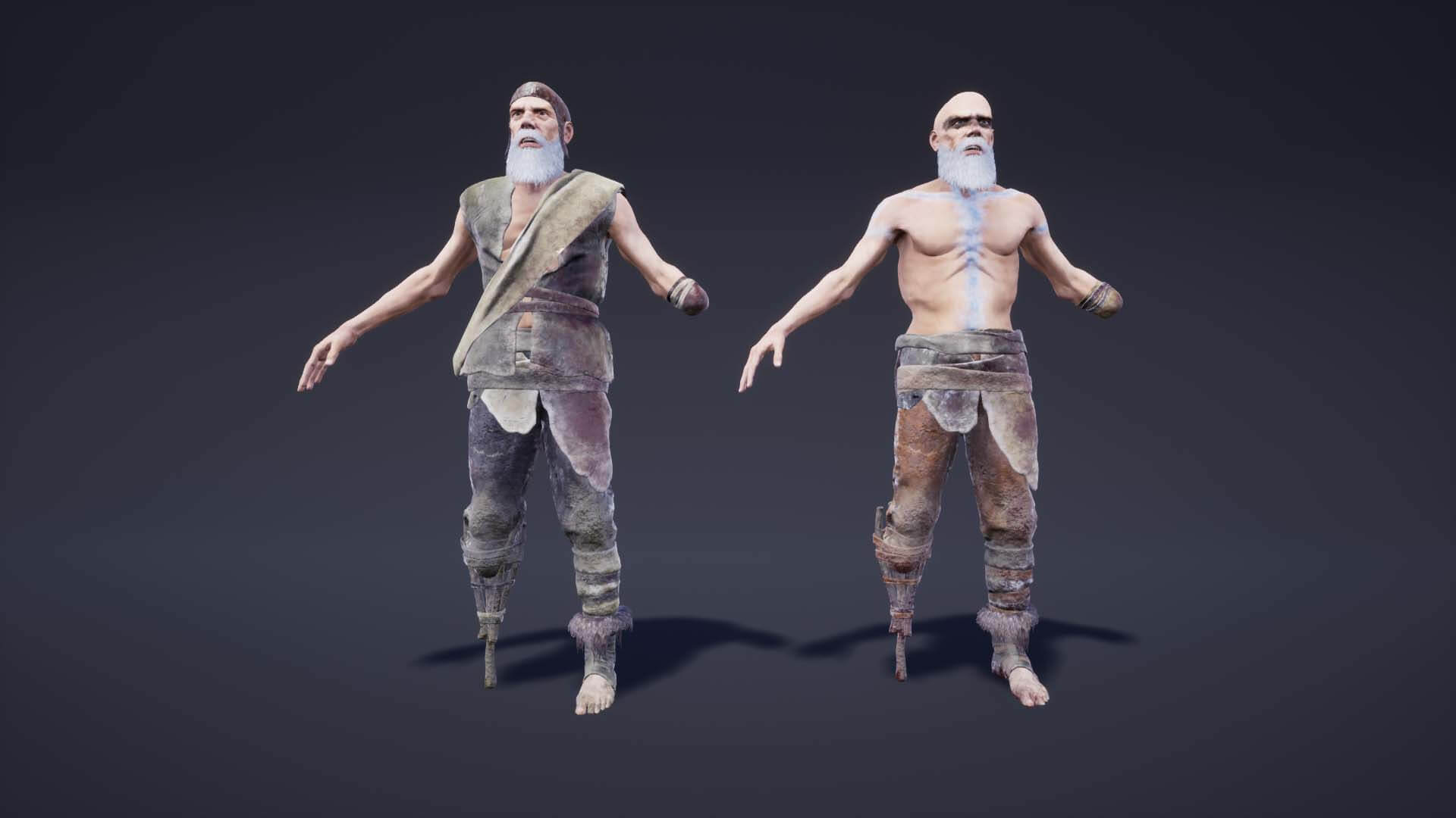 Primitive Characters Pack - 3D Model by Maksim_Bugrimov