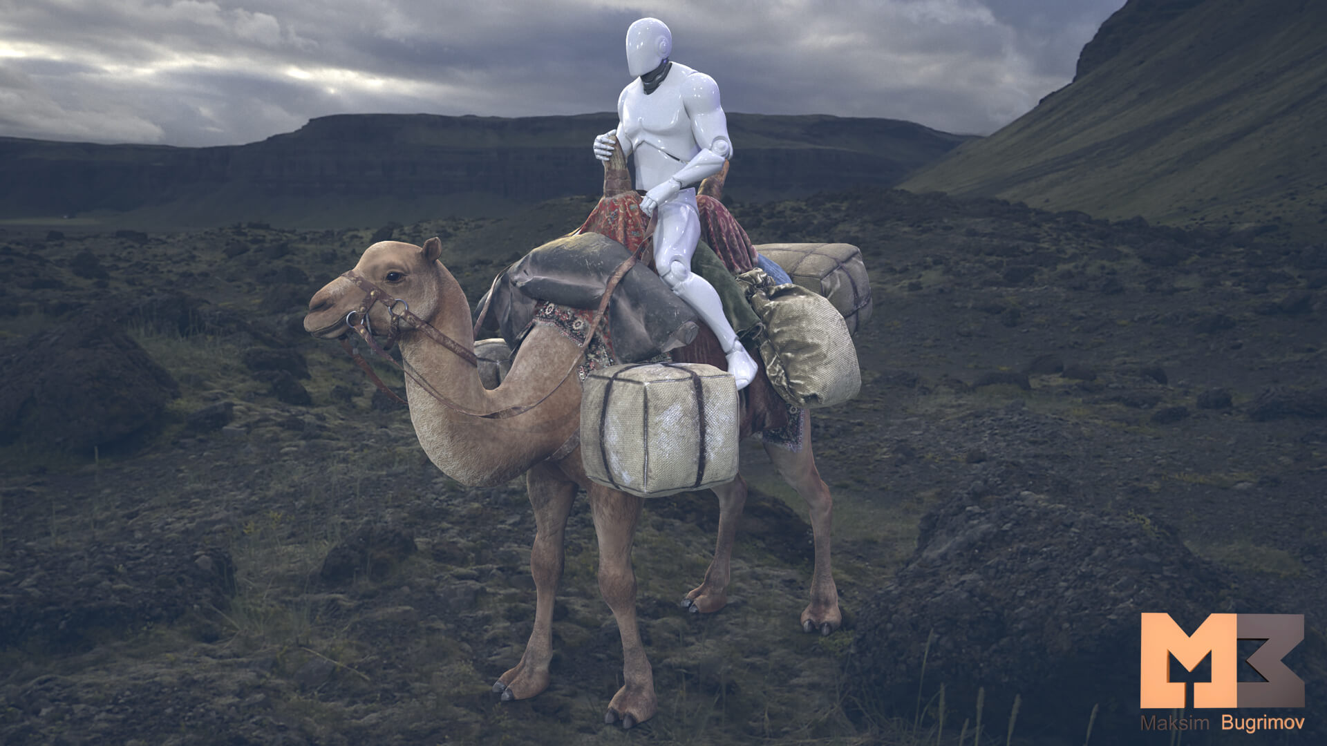 RPG Fantasy Camel - 3D Model by Maksim_Bugrimov