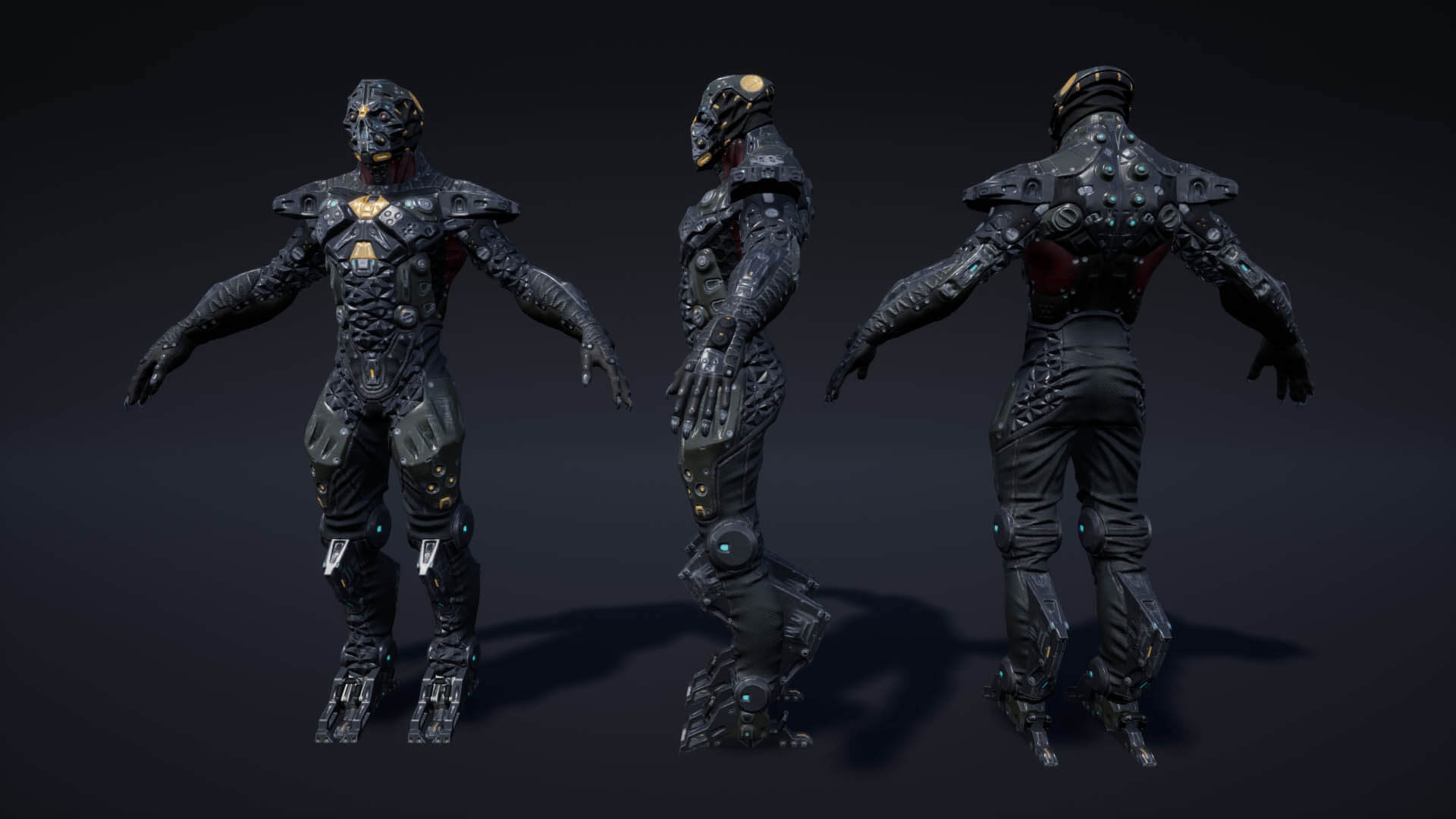 Sci-Fi Characters Pack - Vol.2 3D Model by Maksim_Bugrimov