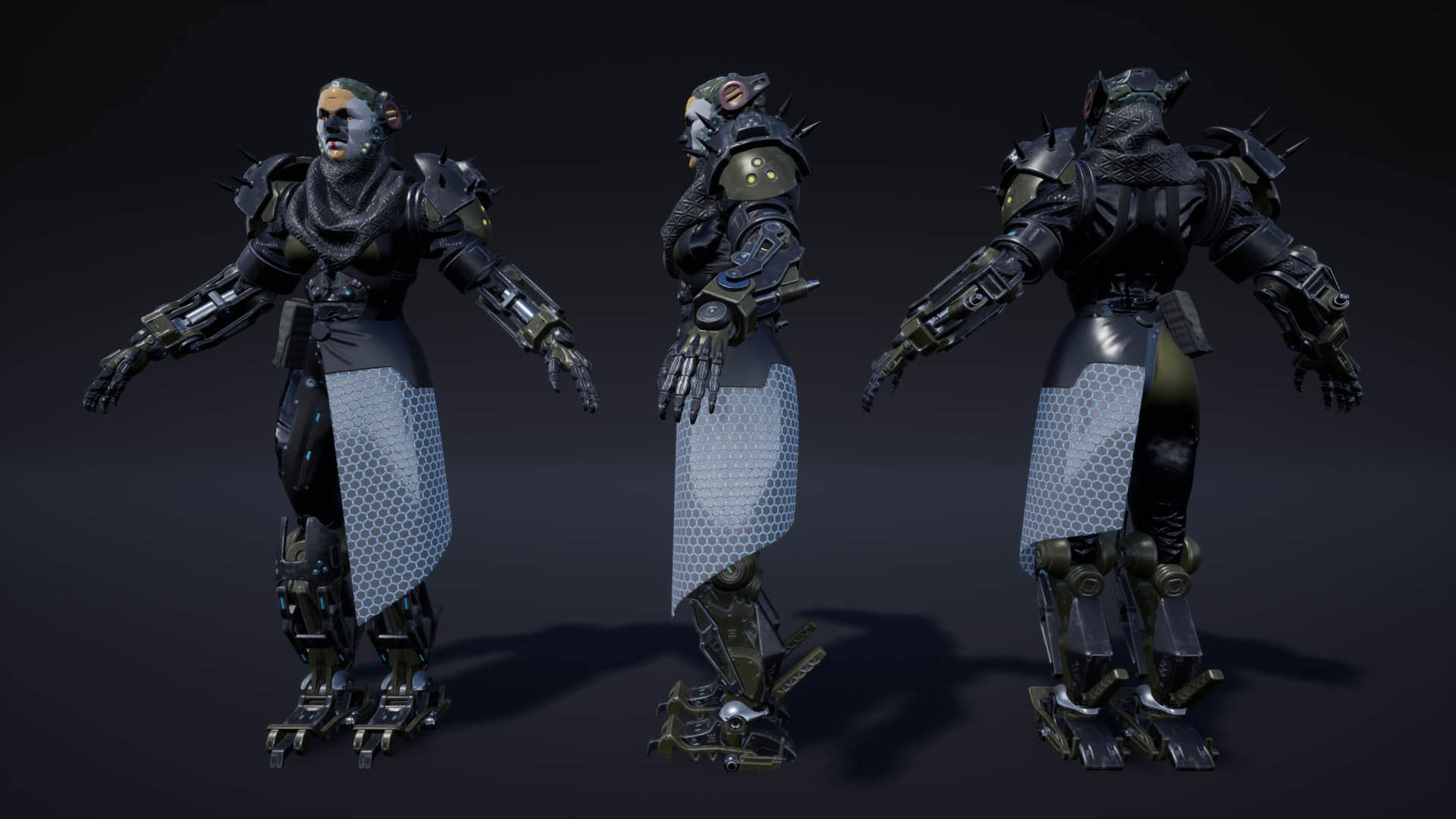 Sci-Fi Characters Pack - Vol.2 3D Model by Maksim_Bugrimov