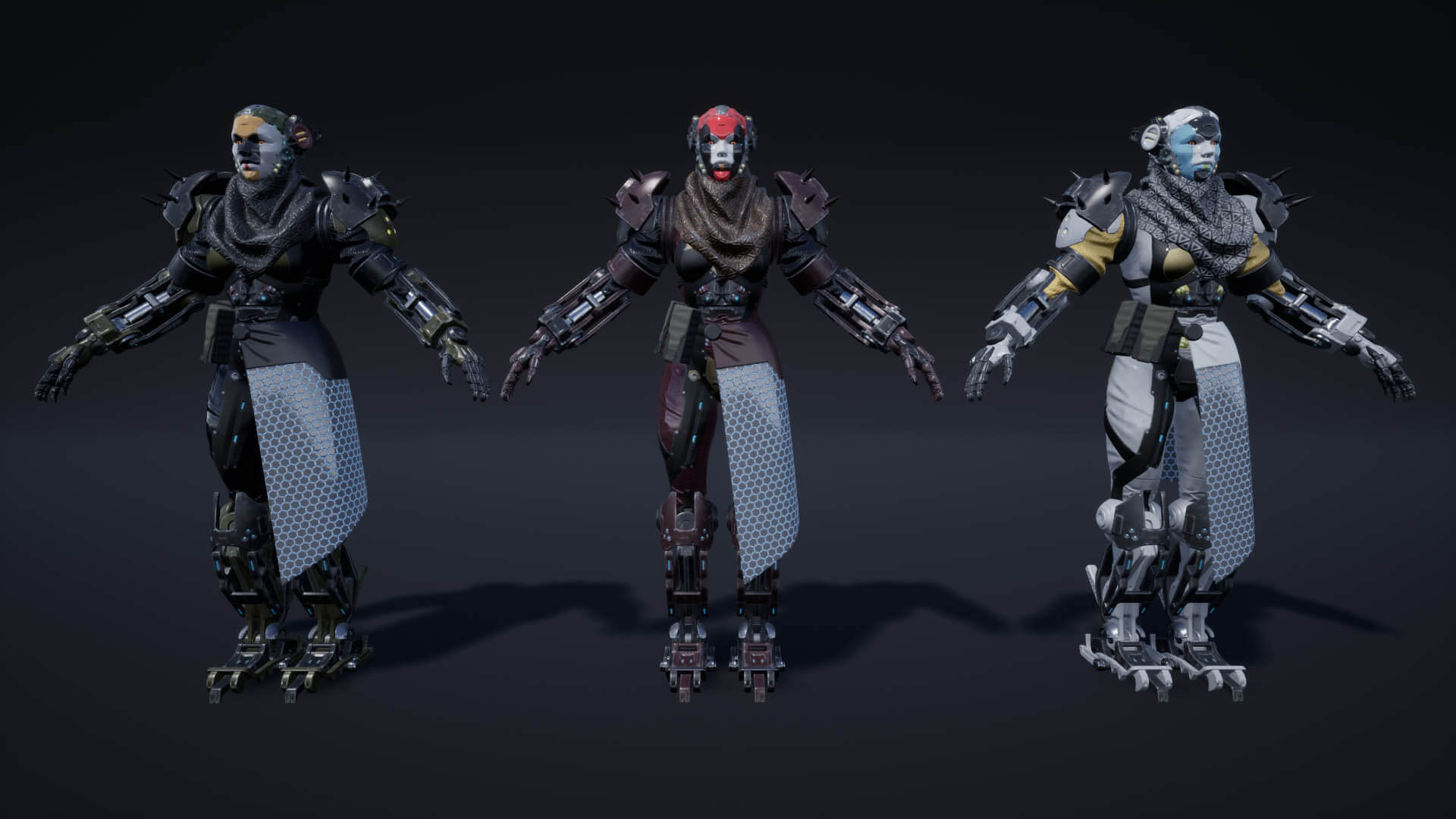 Sci-Fi Characters Pack - Vol.2 3D Model by Maksim_Bugrimov