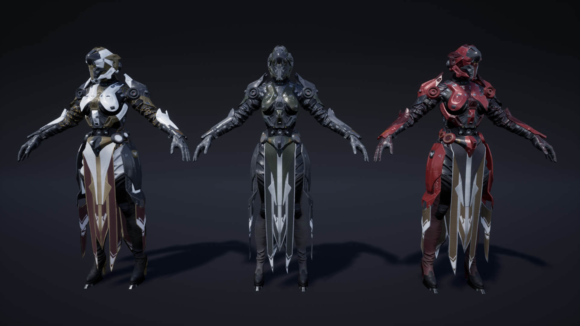 Sci-Fi Characters Pack - Vol.2 3D Model by Maksim_Bugrimov