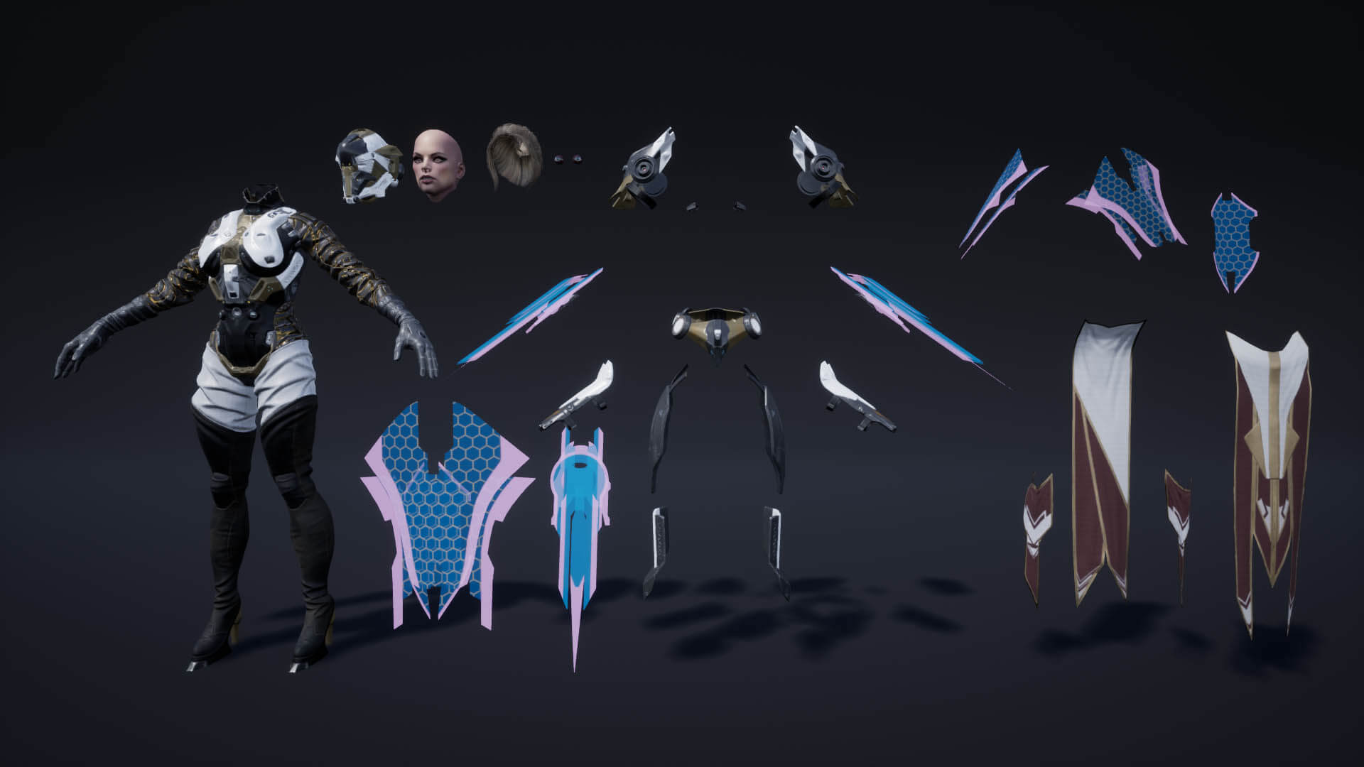 Sci-Fi Characters Pack - Vol.2 3D Model by Maksim_Bugrimov